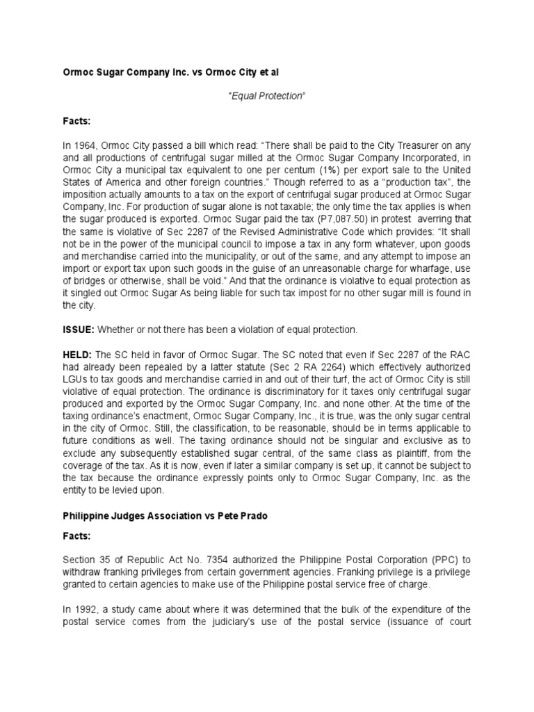 Equal Protection | PDF | Equal Protection Clause | Due Process Clause