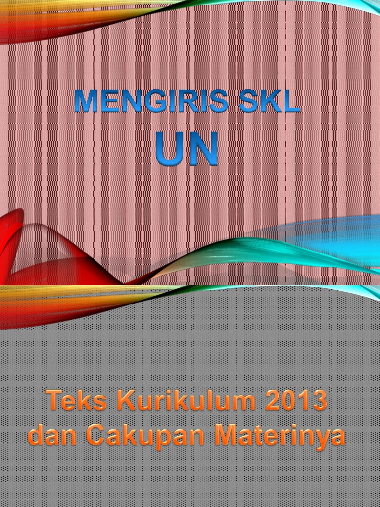 Analisis SKL UN Bhs. Indonesia PDF | PDF