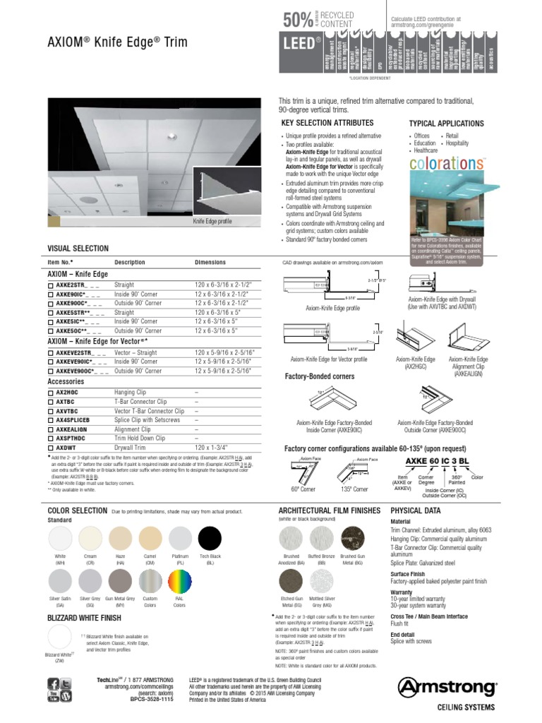 Borda Armstrong Axiom Knife Edge | PDF | Drywall | Building Engineering