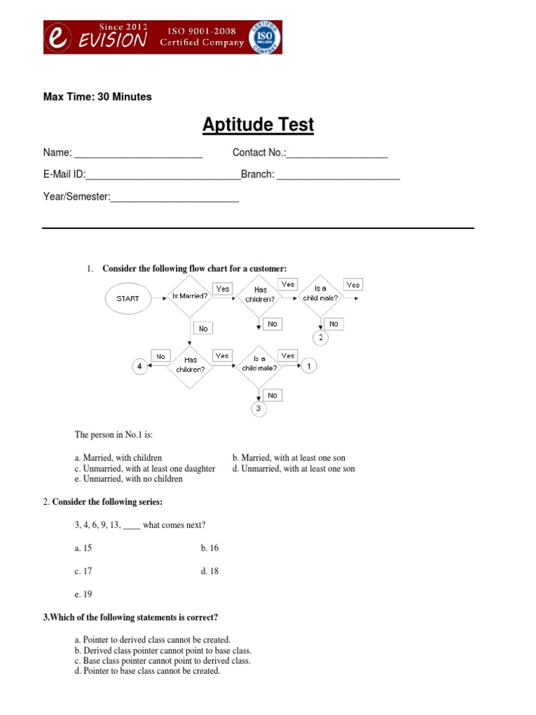 Finalise Aptitute Test For College | PDF | Pointer (Computer ...