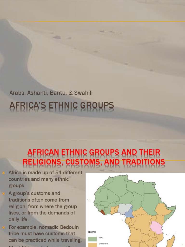 Africa's Diverse Ethnic Groups Overview | PDF | Swahili Language | Africa