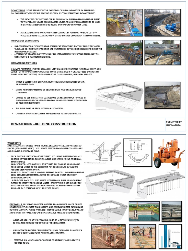 Dewatering | Download Free PDF | Aquifer | Groundwater