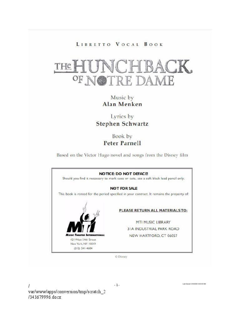 Hunchback | PDF