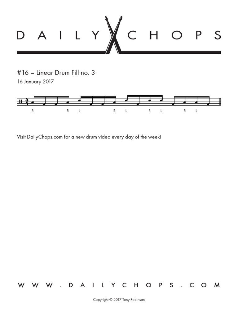 Linear Drum Fill | PDF