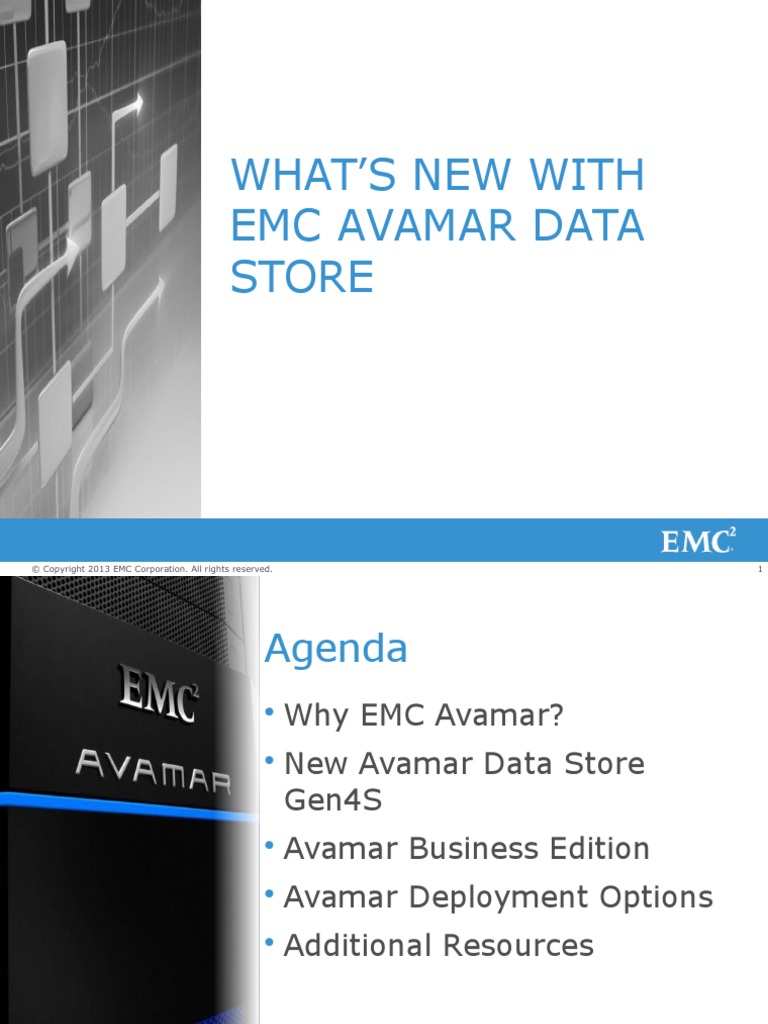 What'S New With Emc Avamar Data Store | PDF | Backup | Virtualization