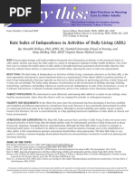 Katz Index of ADL Assessment Guide | PDF | Validity (Statistics ...