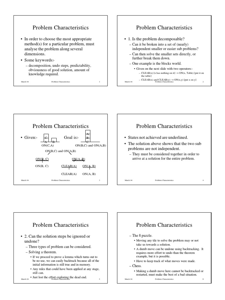 Problem Characteristics | PDF