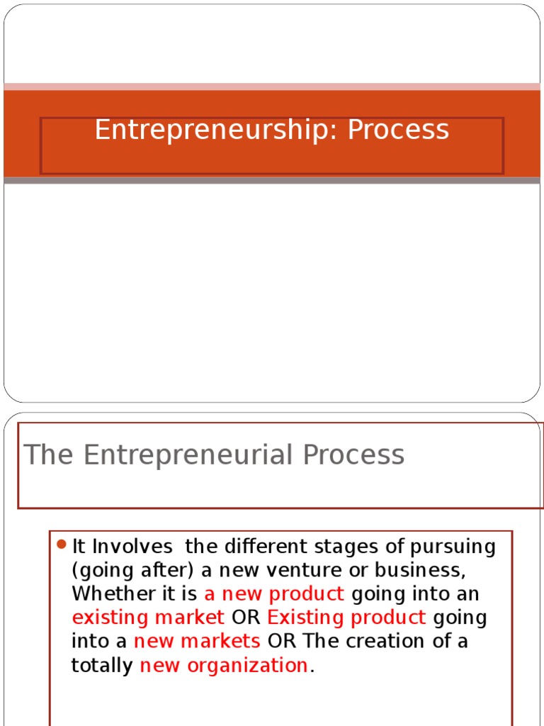 Lecture 2-1.ppt Entrepreneurial Process | PDF