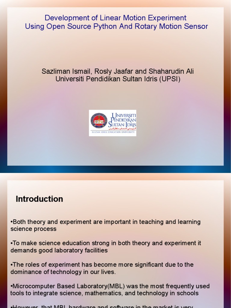 Linear Motion | PDF | Science | Experiment