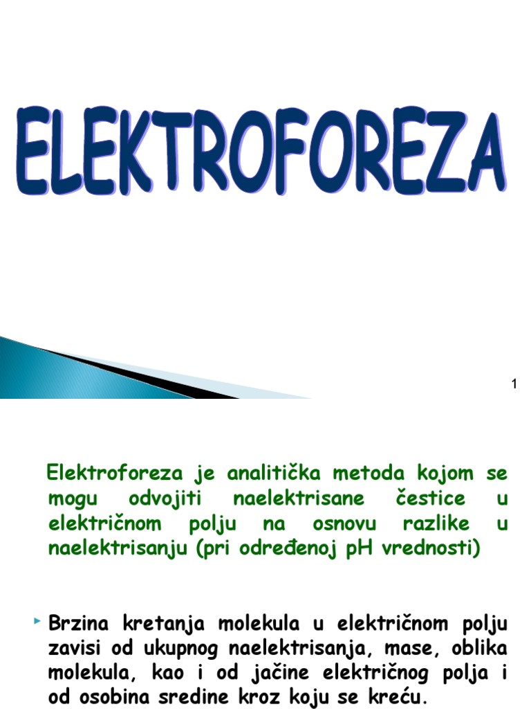 14 Elektroforeza | PDF