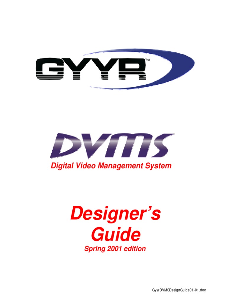 Designer's Guide: Digital Video Management System | PDF | Personal ...