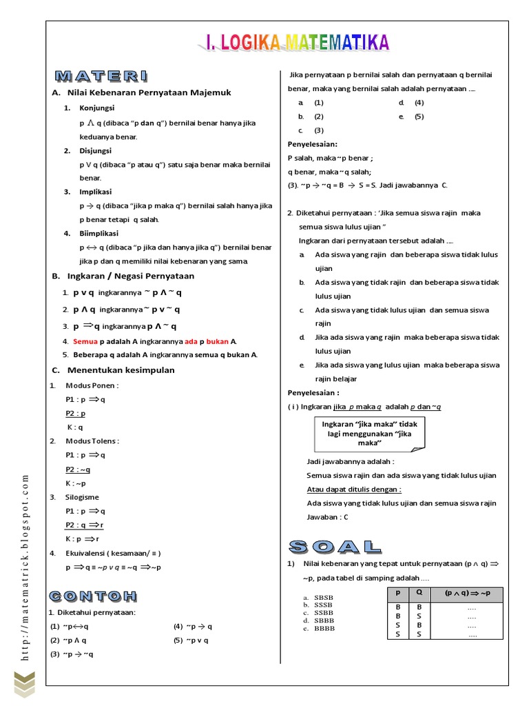 Modul Logika PDF | PDF