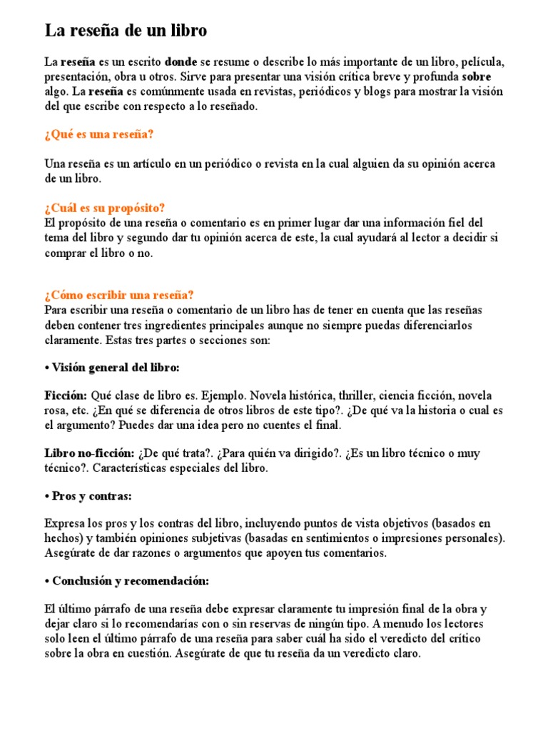 La Reseña de Un Libro | PDF | Harry Potter | Libros