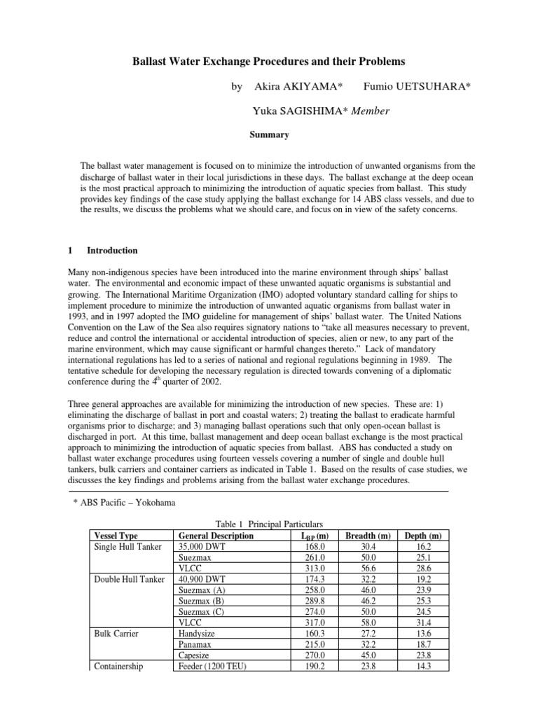 Sequential Ballast Water Exchange Insights | PDF | Oil Tanker | Ships