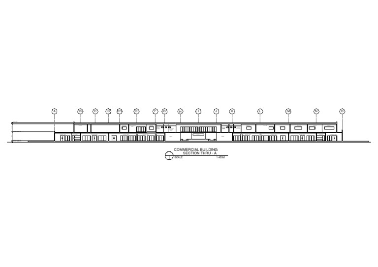 A B C D E F G H I J K M N O L D'1: Section Thru - A Commercial Building ...
