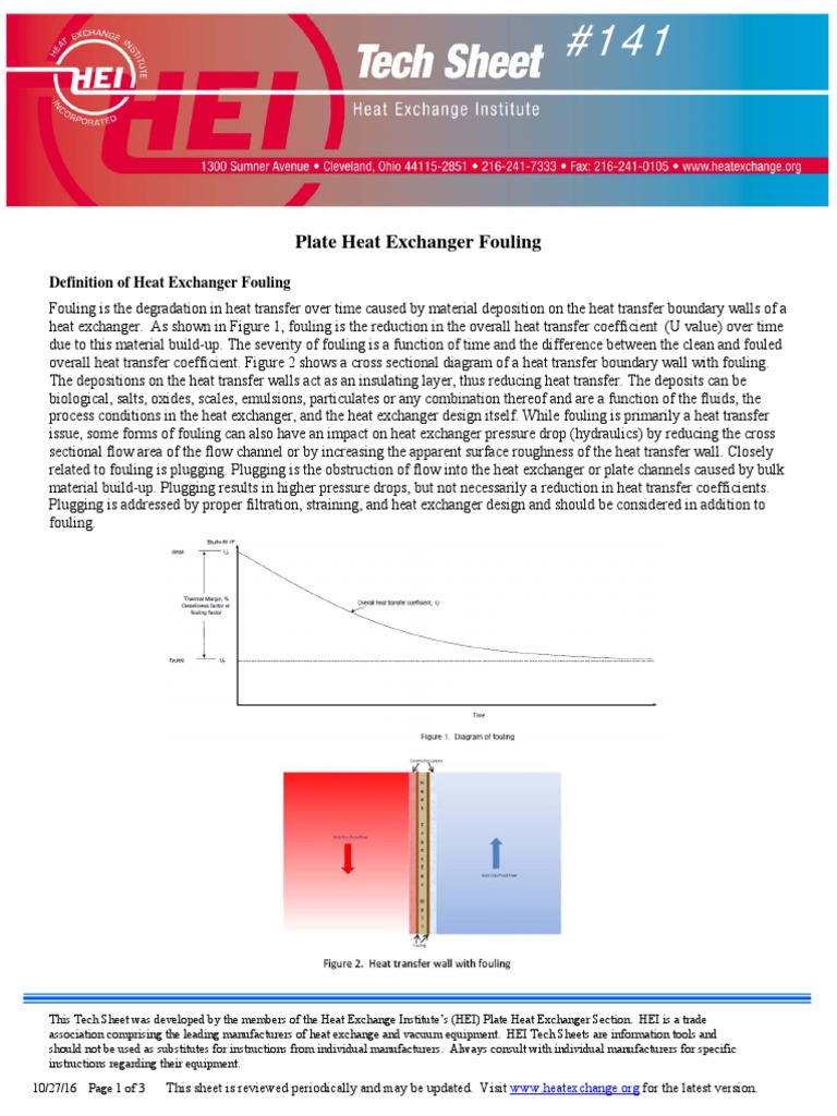 Plate Heat Exchangers Fouling | Heat Exchanger | Heat Transfer