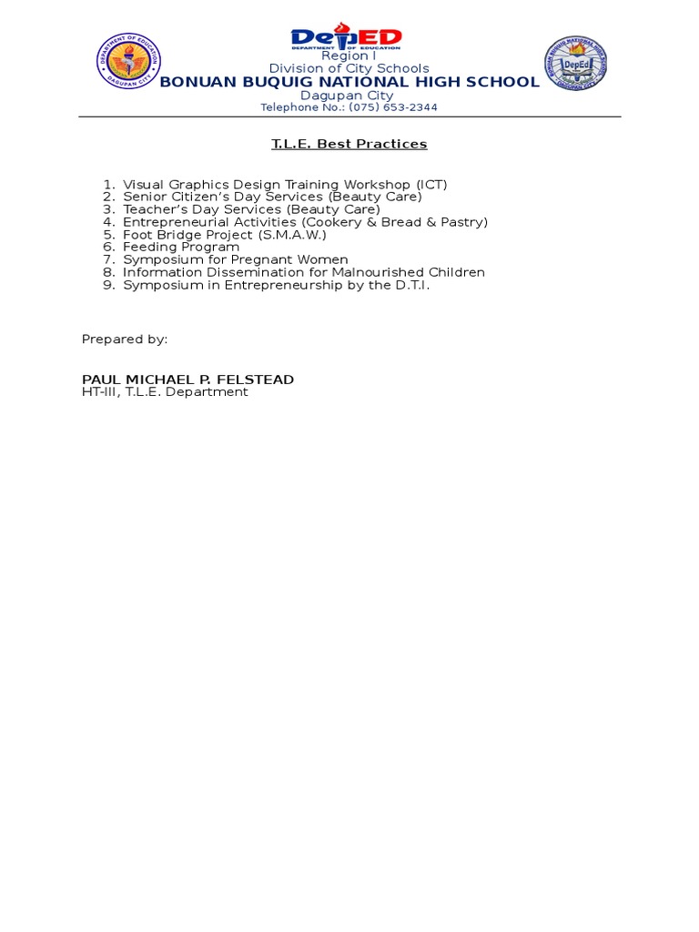 Tle Best Practices | PDF