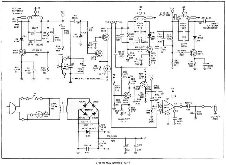 Theremin Schematics | PDF
