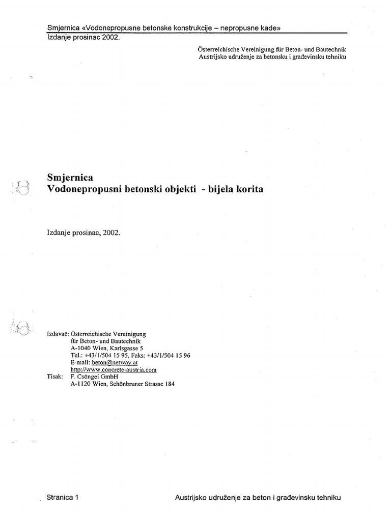 Bijela Kada Austrijske Smjernice HR | PDF