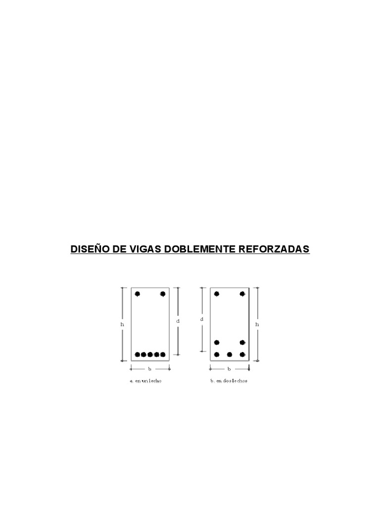 Diseño de Vigas Doblemente Reforzadas | PDF | Acero | Materiales