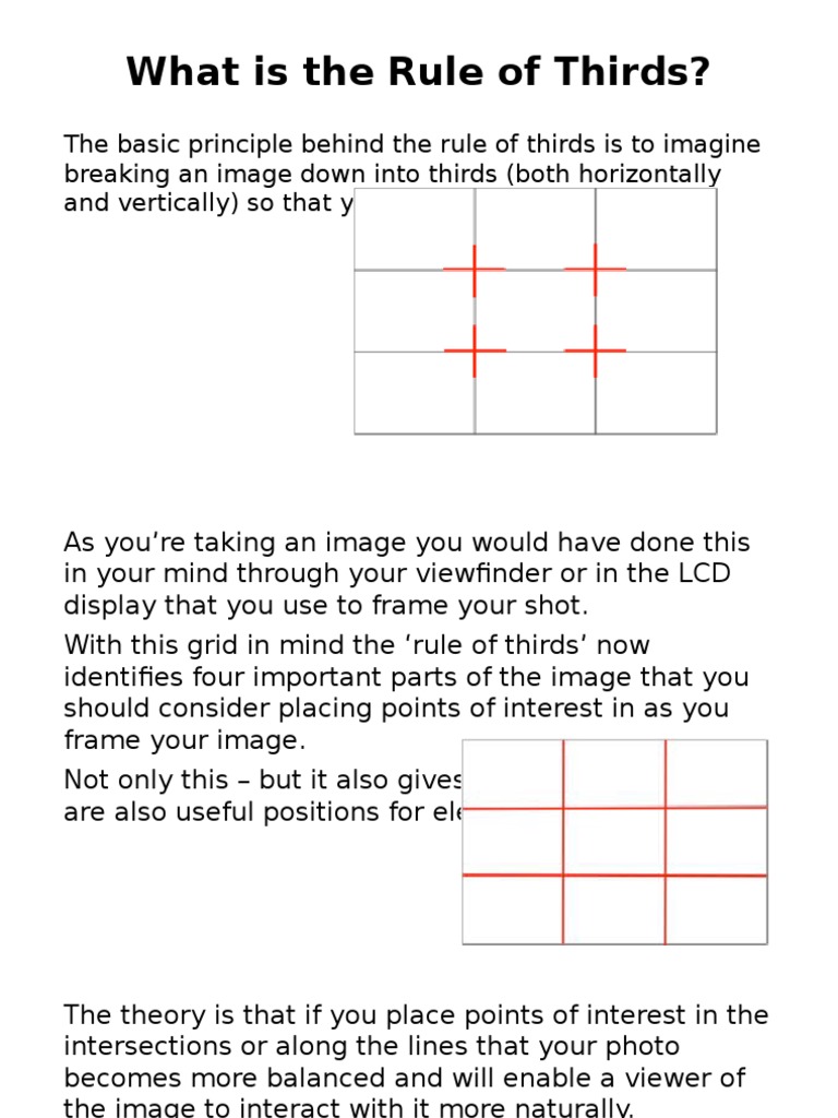 Rule of Thirds Presentation | PDF