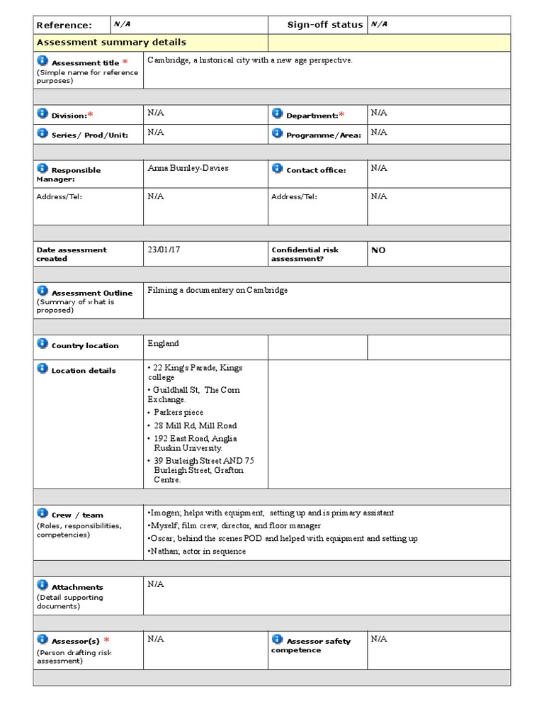 Reference: Sign-Off Status Assessment Summary Details | Download Free ...