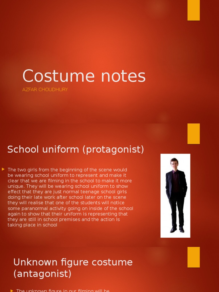 Costume Notes | PDF