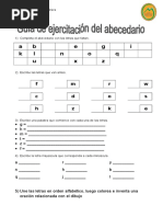 Actividades para Completar el Abecedario | PDF