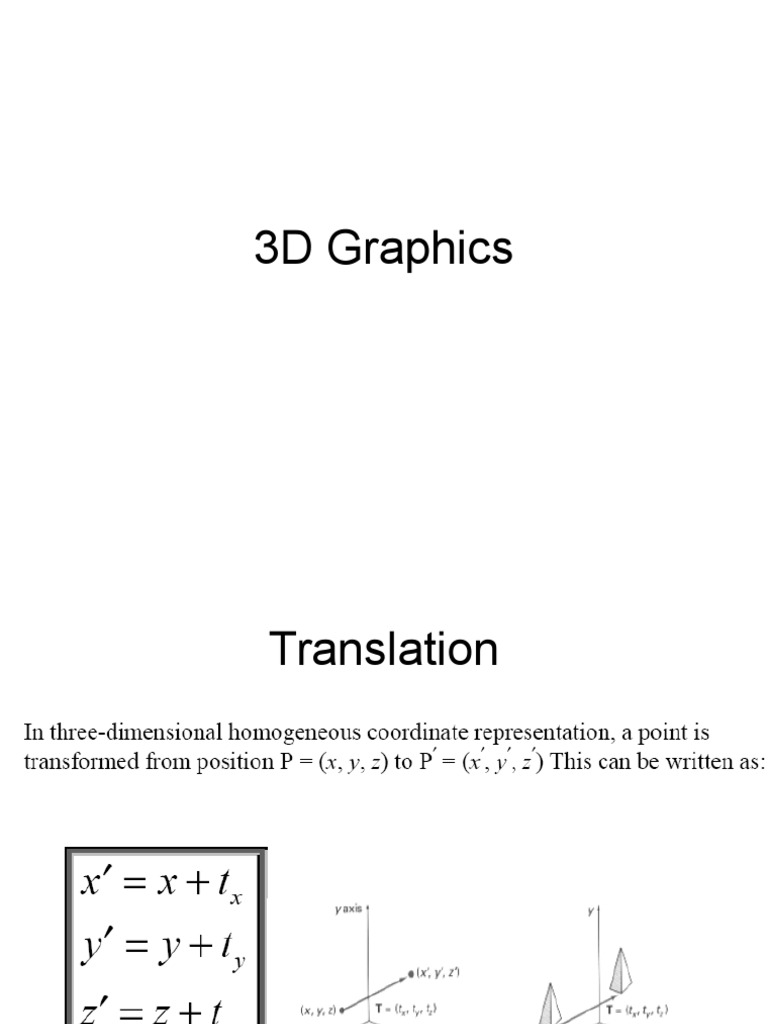 3D Graphics and Projections | PDF | Perspective (Graphical) | Classical ...