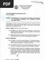 Cao-01-2019 Post Clearance Audit and Prior Disclosure Program | PDF