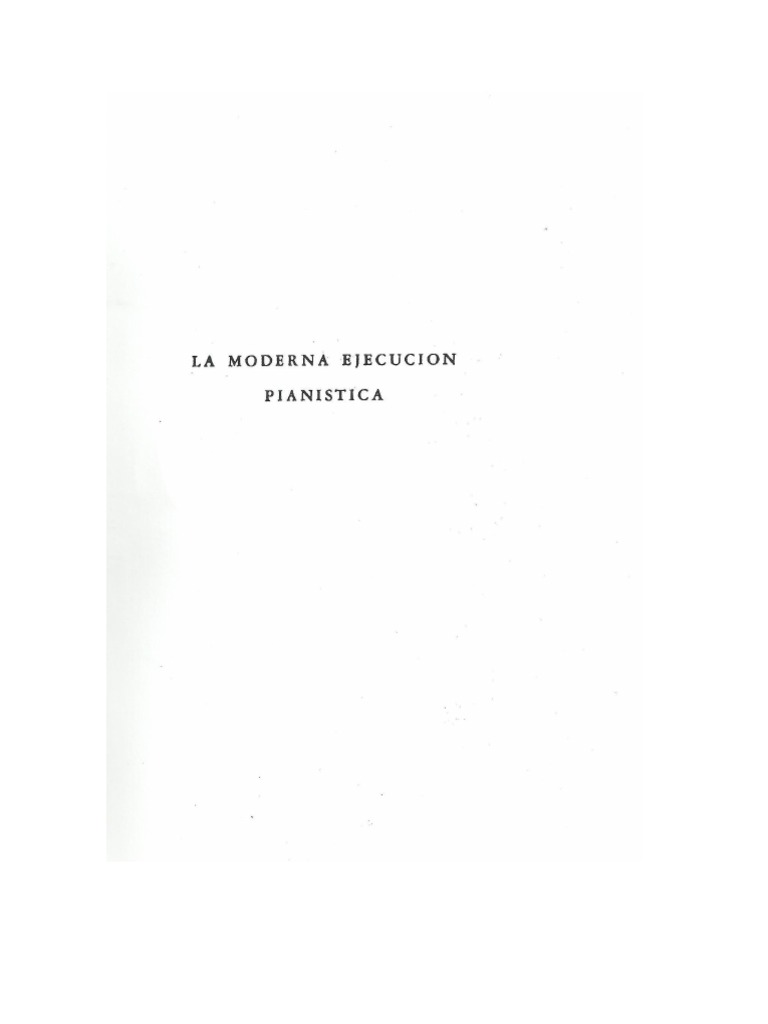La Moderna Ejecucion Pianistica Karl Leimer | PDF