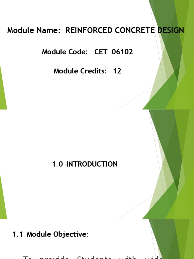 Reinforced Concrete Design Lecture 1 2 Pdf Reinforced Concrete Concrete