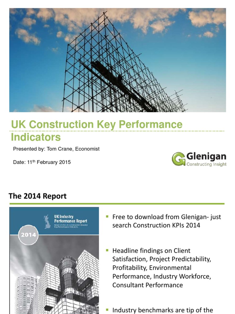 UK Construction Key Performance Indicators: Presented By: Tom Crane ...