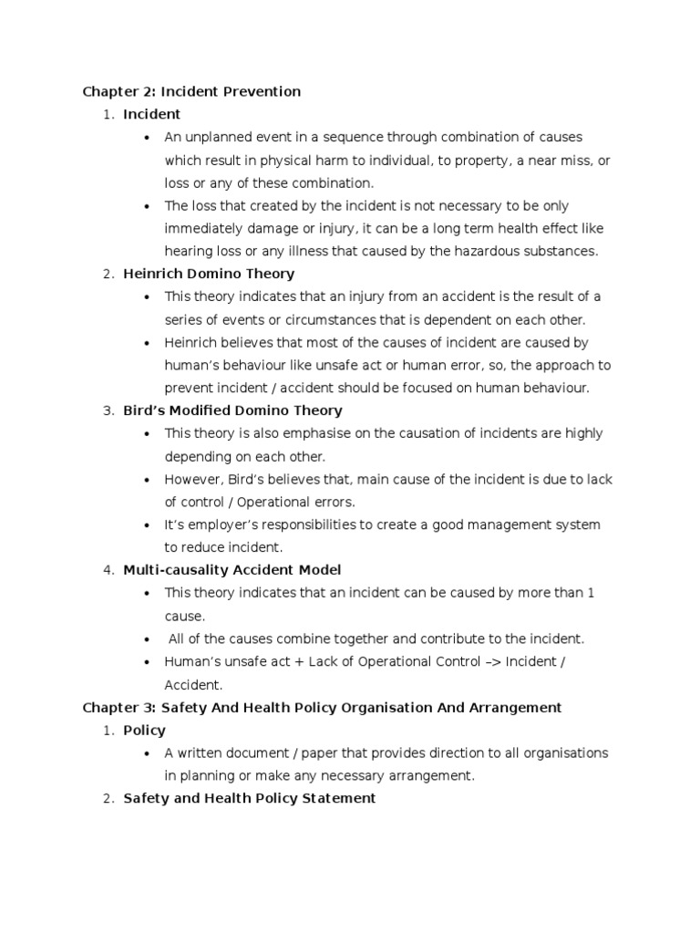 Definition Sho Module 1 | PDF | Emergency | Occupational Safety And Health