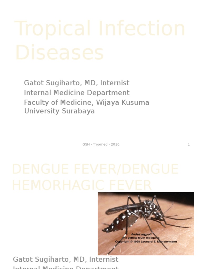 Tropical Infection Diseases | PDF | Hiv/Aids | Management Of Hiv/Aids