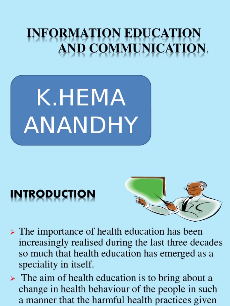 Information Education and Communication (IEC) | PDF