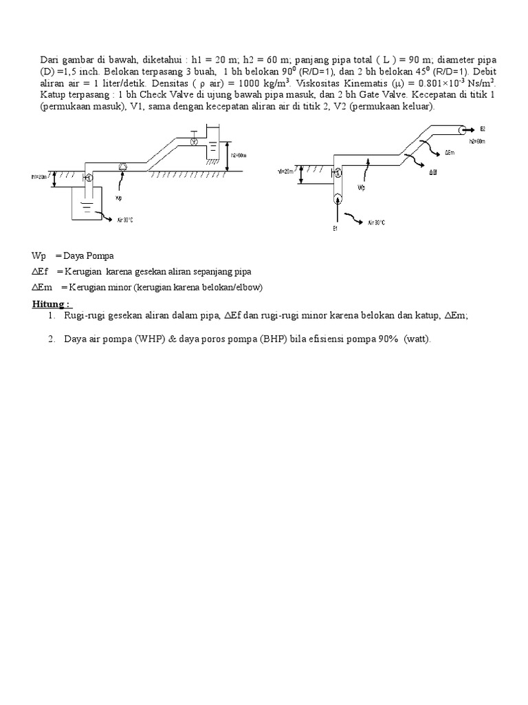 Contoh Soal Pompa | PDF