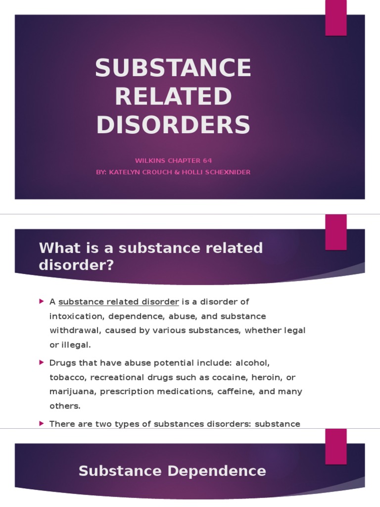 Substance Related Disorders - Updated | PDF | Substance Abuse ...