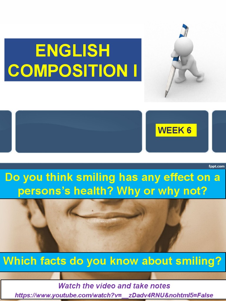English Composition I - Week 6-Revised | PDF | Question | Smile