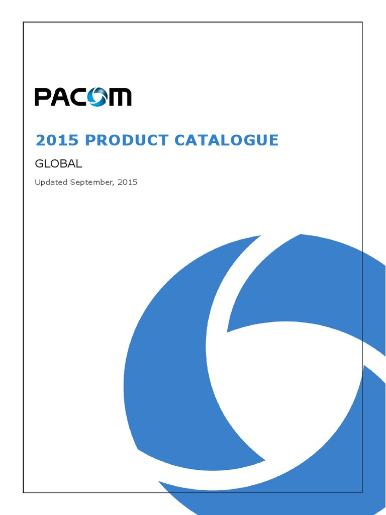 PACOM Product Catalogue GLOBAL - V3 - 0 | PDF | Access Control | Server (Computing)