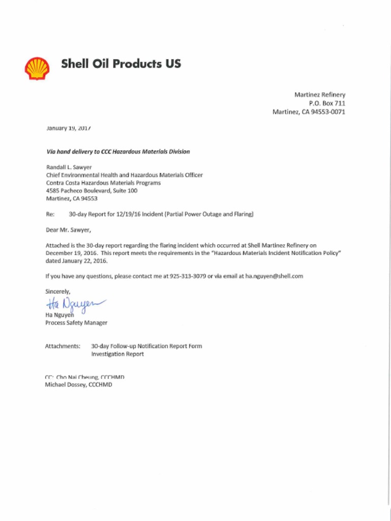 30-Day Report For Dec. 19, 2016 Partial Power Outage and Flaring ...