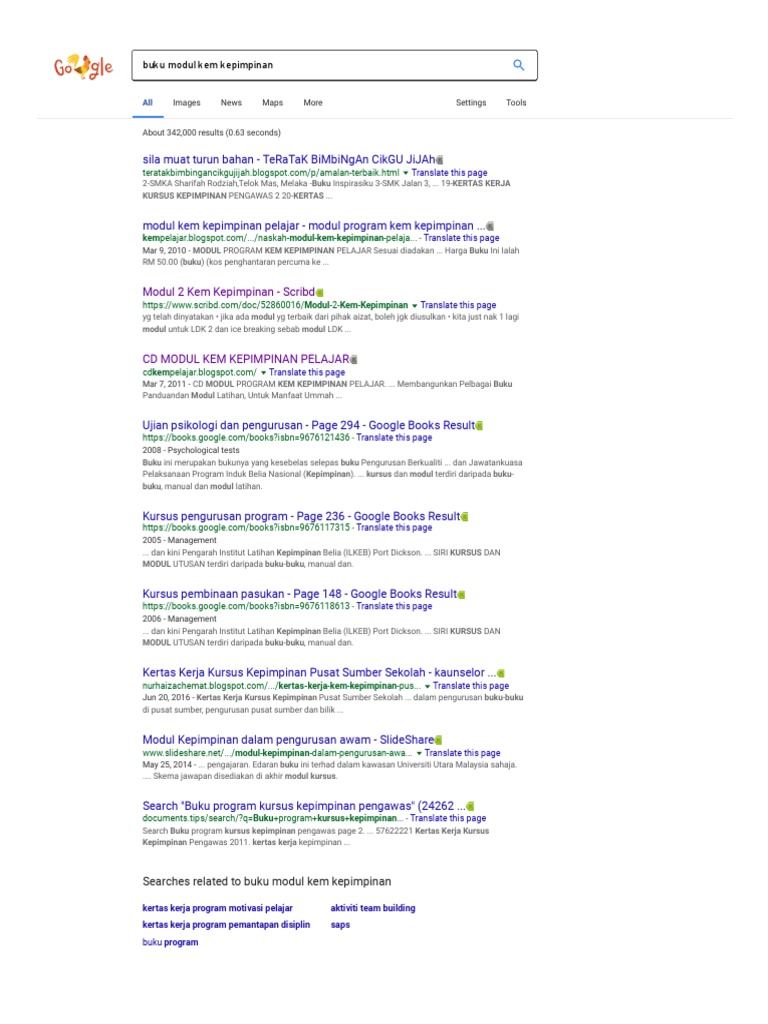 Buku Modul Kem Kepimpinan - Google Search | PDF