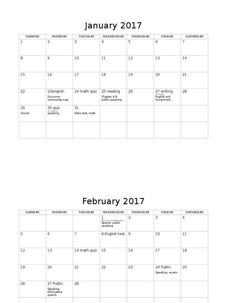 Calander | PDF