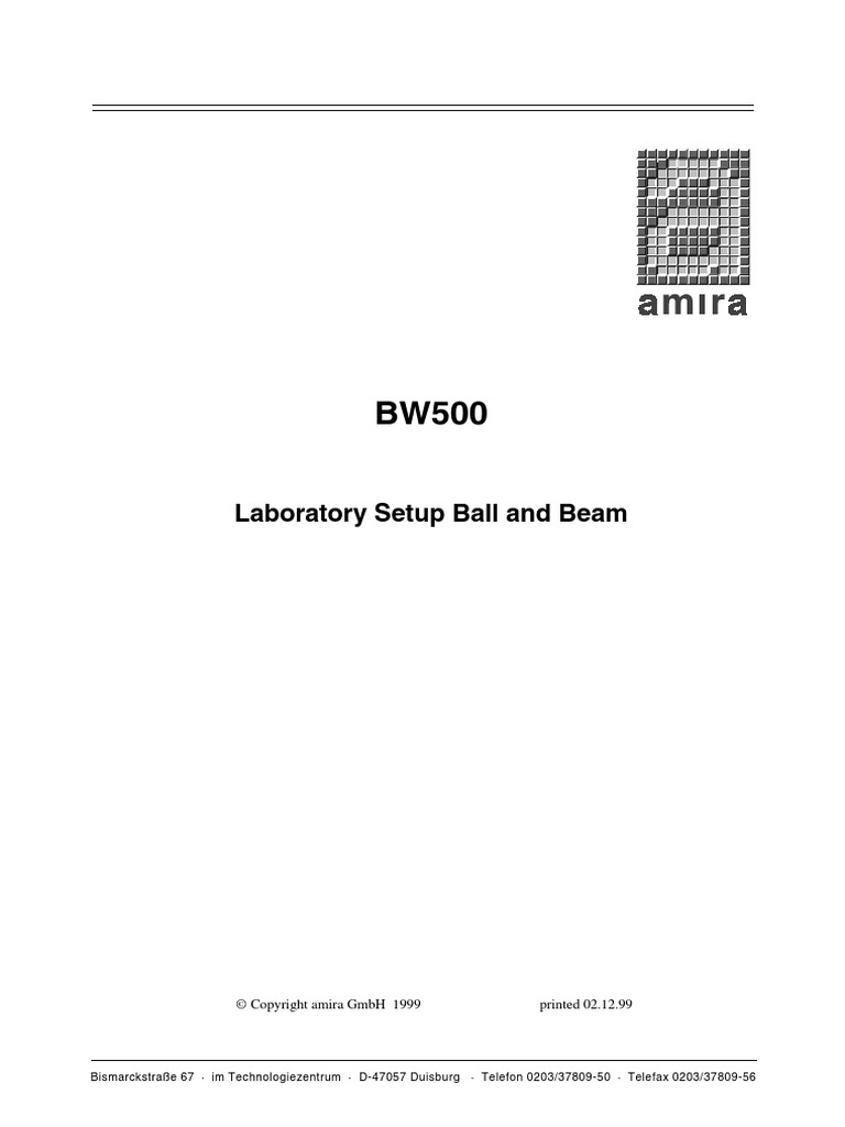BW500 Manual | PDF | Servomechanism | Switch