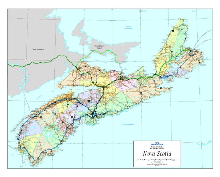 Nova Scotia Map | PDF | Nova Scotia | Violence
