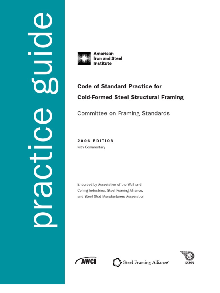 AISI Code of Standard Practice 2006 | PDF | Framing (Construction ...
