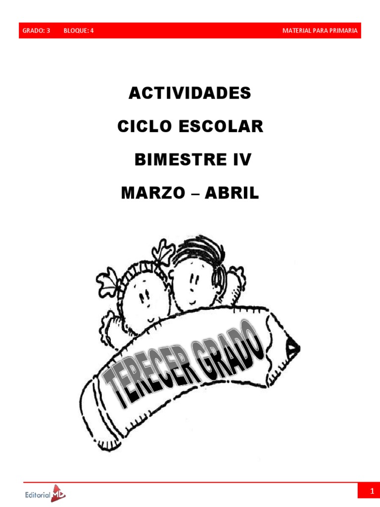 Actividades de Español 3° Primaria | PDF | Fracción (Matemáticas) | Imán