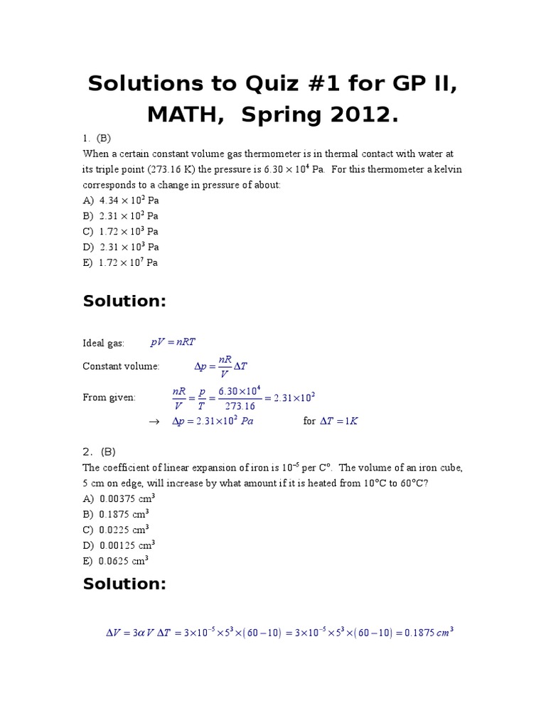 Problem Solving Physics | PDF | Heat | Temperature