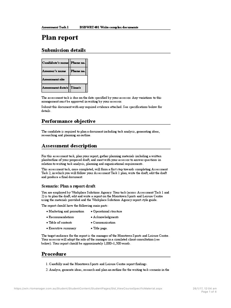 Assessment Task 1 (BSBWRT401) | PDF | Brainstorming | Communication