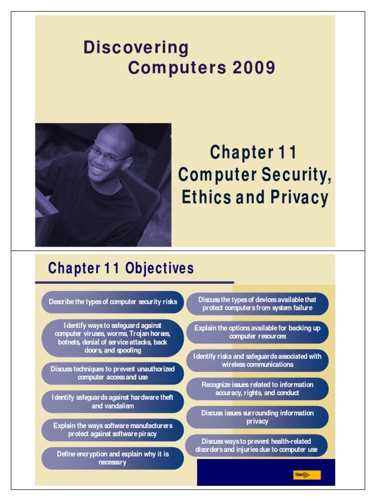 Chapter 11: Computer Security, Ethics and Privacy | PDF | Computer ...